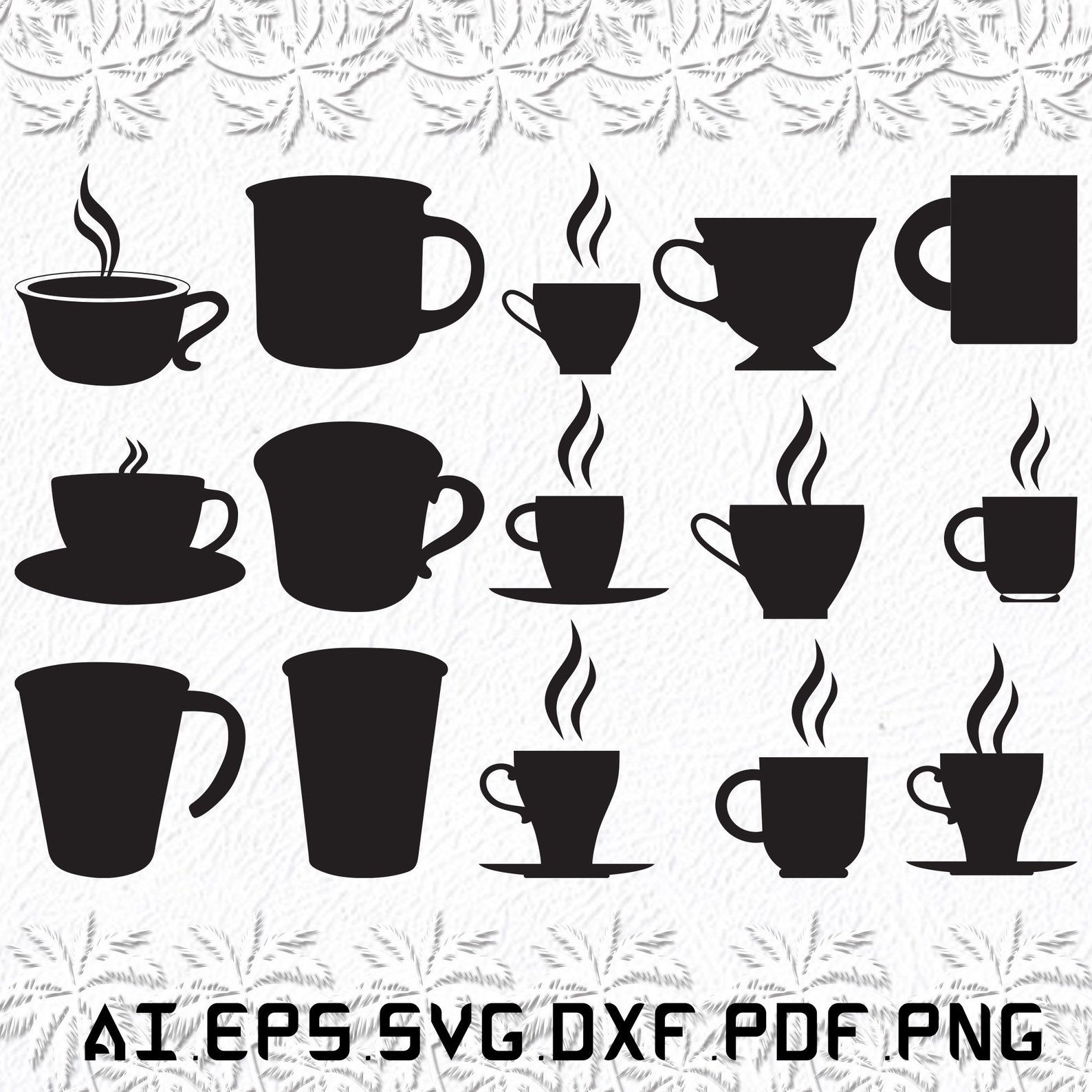 Coffee Cup Svg Coffee Svg Coffee Cups Svg Cup Mug SVG - Etsy