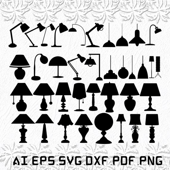 Table Light Svg Table Svg Light Svg Lamp Glass SVG Ai | Etsy