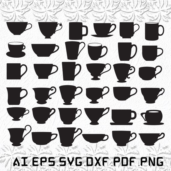 Cup Svg Cups Svg Tea Svg Mug Cute SVG Ai Pdf Eps Svg - Etsy
