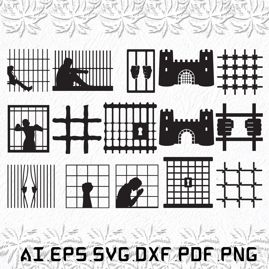 Prisoner Svg, Prisoners Svg, Jails Svg, Jail, the Prisoner, SVG, Ai ...