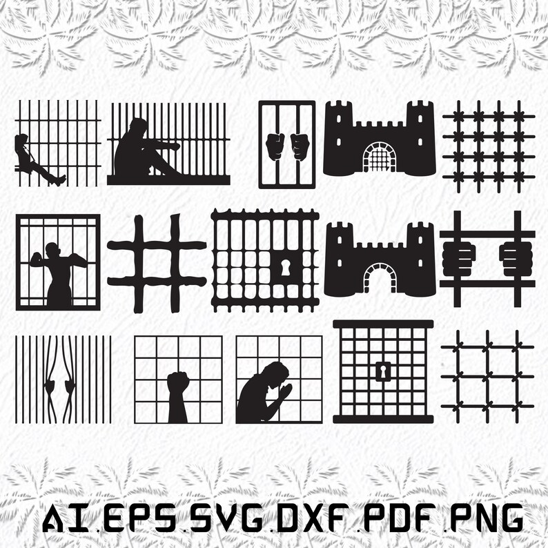 Prisoner Svg, Prisoners Svg, Jails Svg, Jail, the Prisoner, SVG, Ai ...