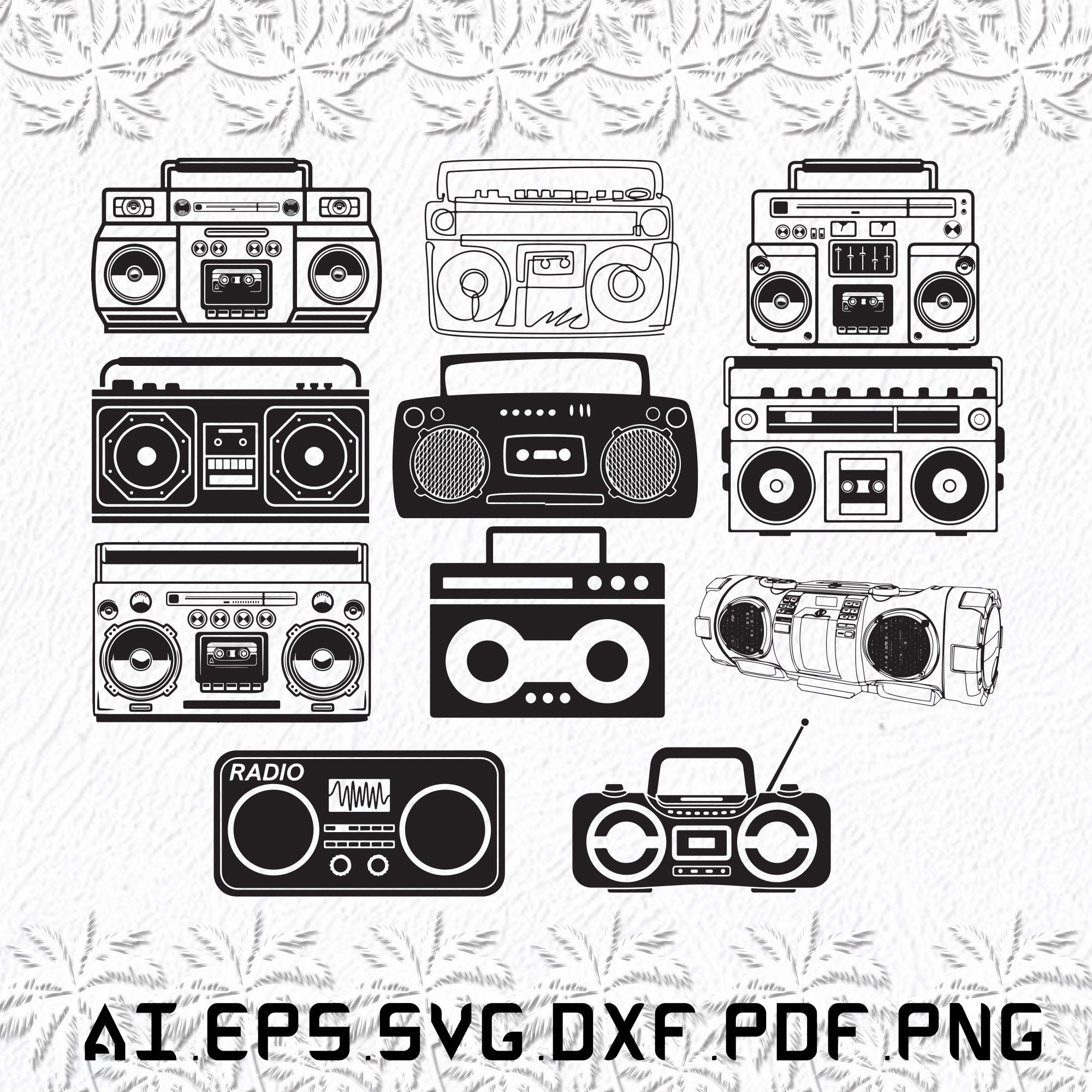 Radio Boombox Svg, Radio Boombox's Svg, Love Svg, Hand, Radio, SVG, Ai ...