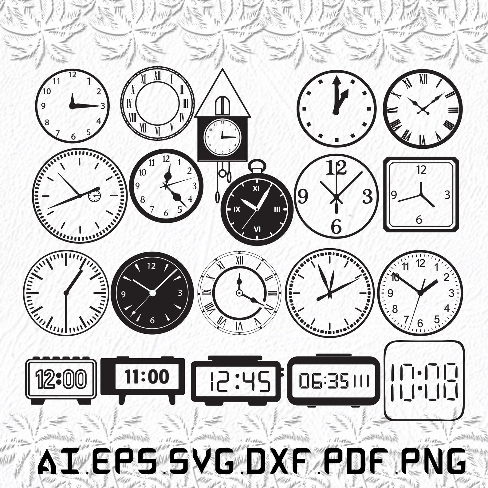 Wall Clock Svg, Wall Svg, Clock Svg, Time, Date, SVG, Ai, Pdf, Eps, Svg ...