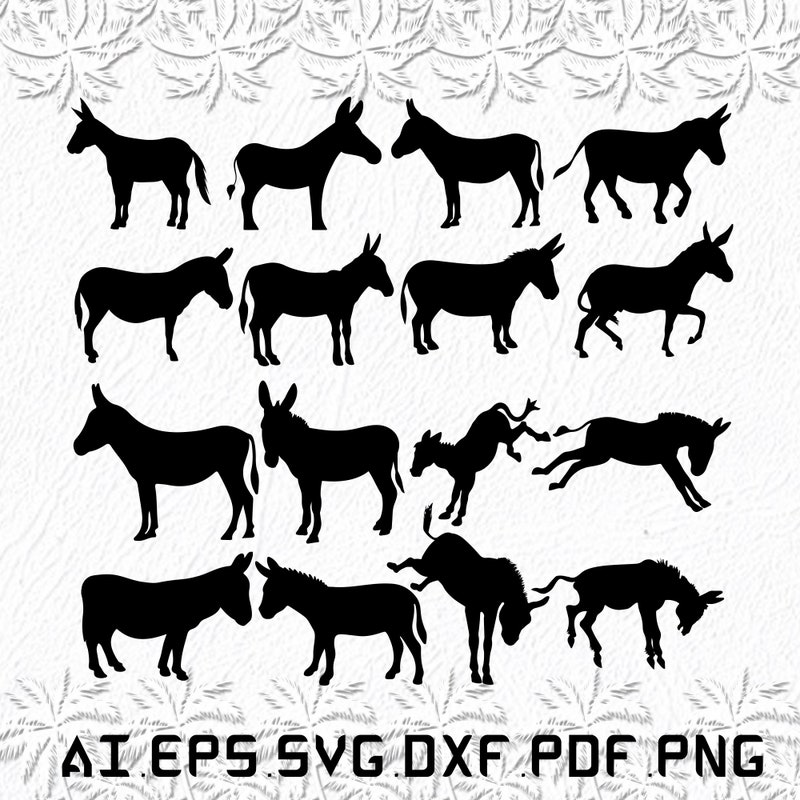 Donkey Svg - Etsy