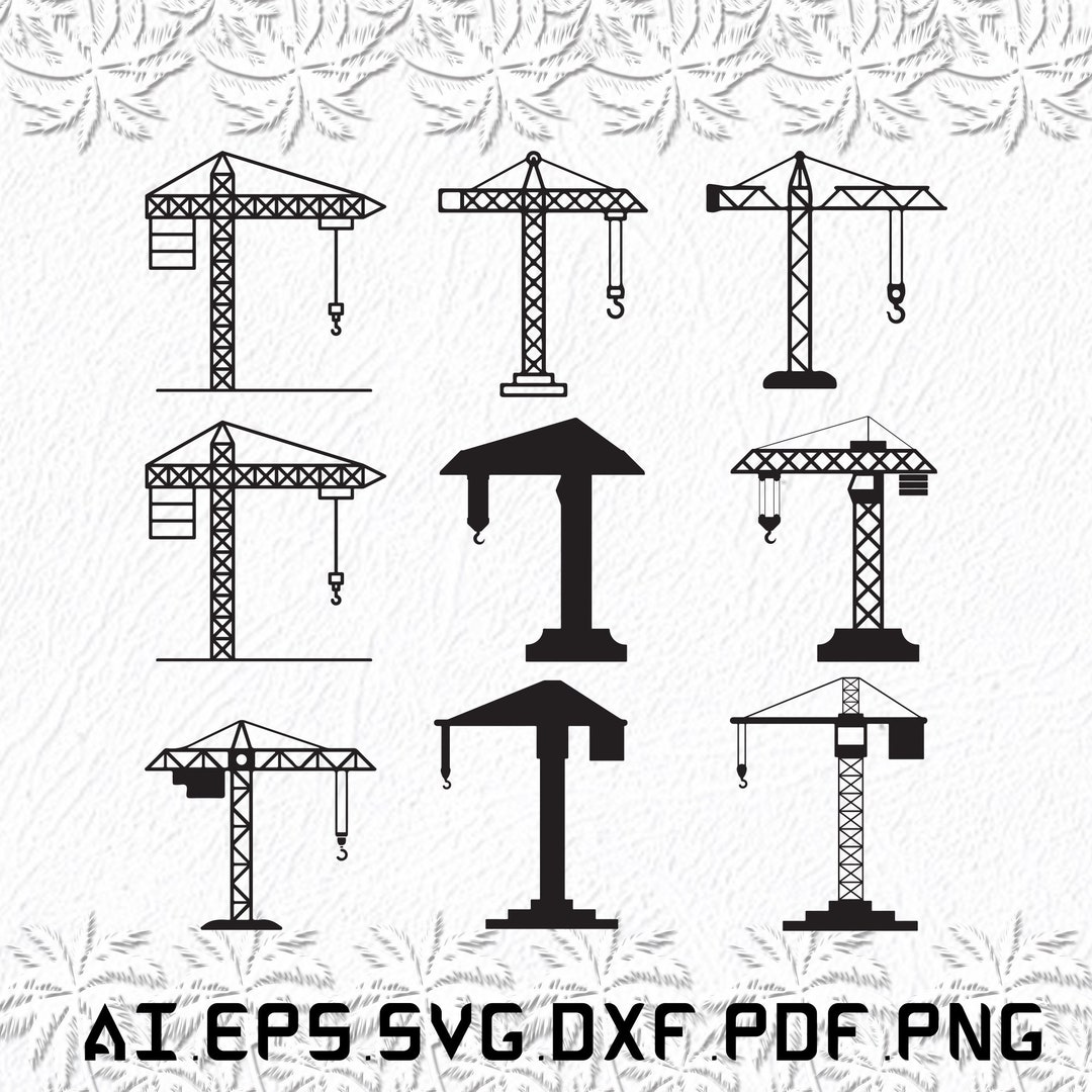 Tower Crane Svg, Tower Cranes Svg, Tower Svg, Crane, Cranes, SVG, Ai ...
