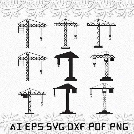 Tower Crane Svg Tower Cranes Svg Tower Svg Crane Cranes - Etsy
