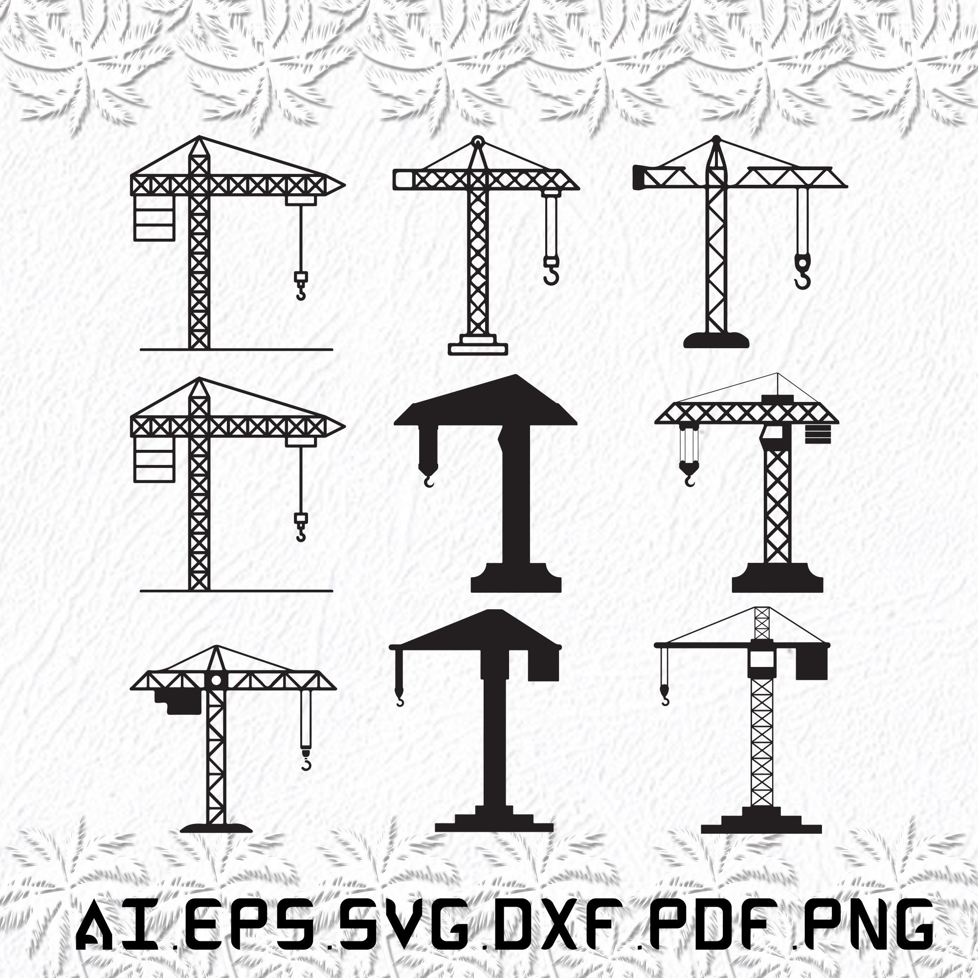 Tower Crane Svg Tower Cranes Svg Tower Svg Crane Cranes - Etsy Israel