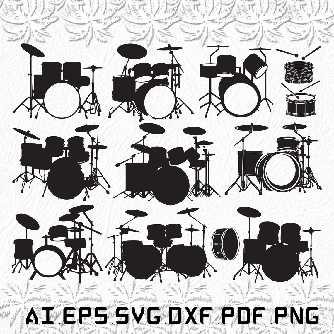 Drum Svg Drums Svg Band Svg Music DJ SVG Ai Pdf Eps | Etsy UK