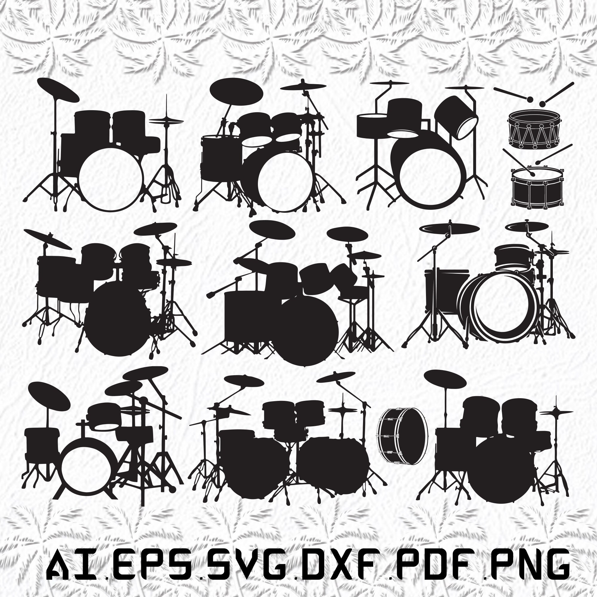 Drum Svg Drums Svg Band Svg Music DJ SVG Ai Pdf Eps - Etsy UK