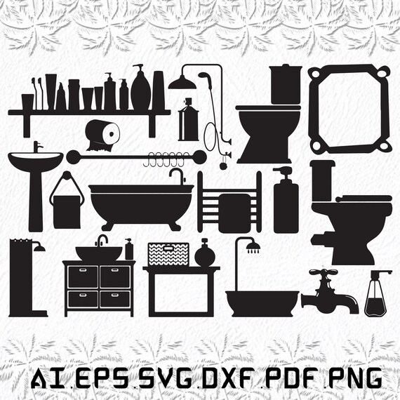 Bathroom Svg Bathrooms Svg Bathroom Svg Home Decor Toilet - Etsy
