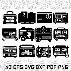 Generator Svg, Generators Svg, Generator Svg, Machine, Work, SVG, Ai ...