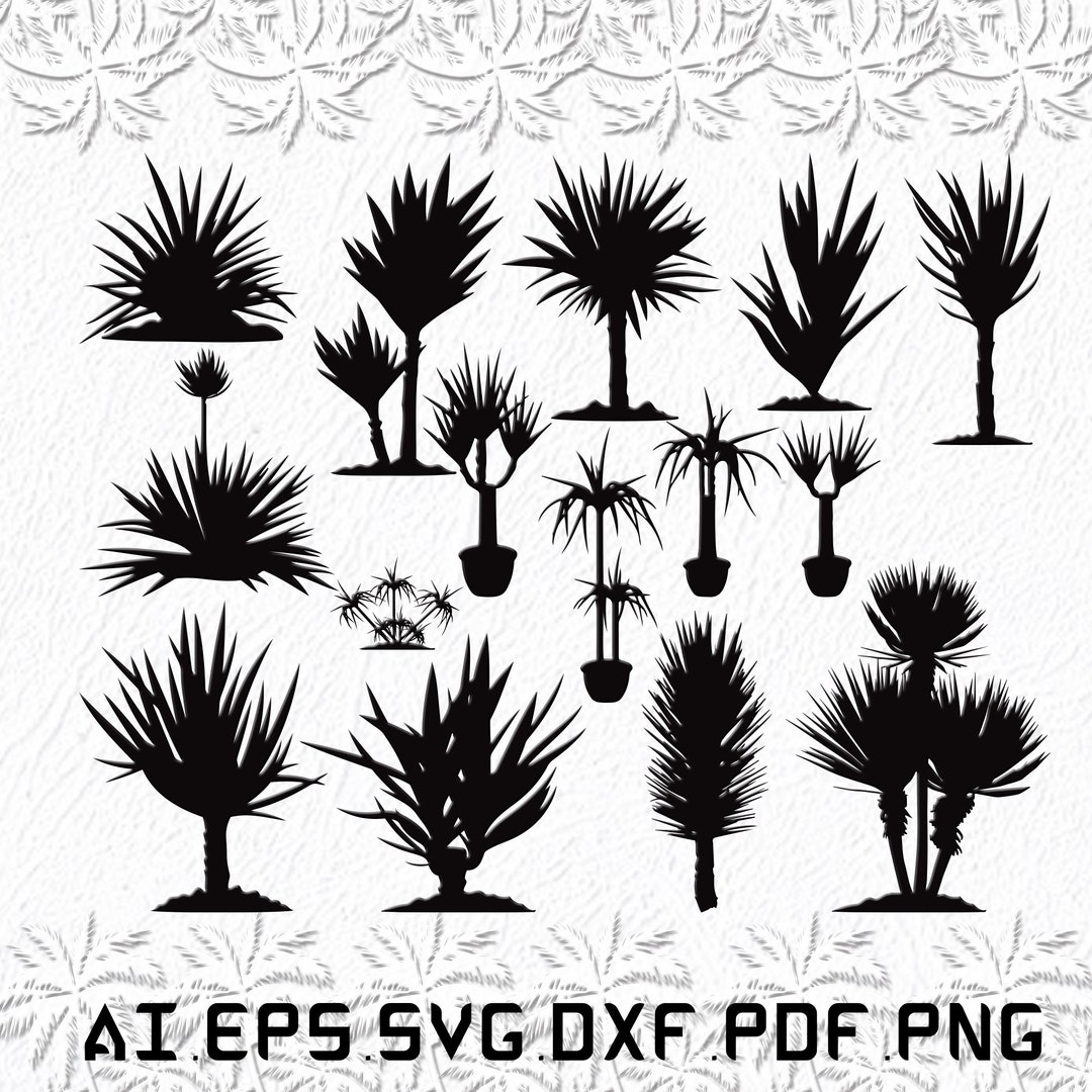 Yucca Svg, Yucca Garden Svg, Yucca Flower Svg, Yucca Plant, Palm, SVG ...