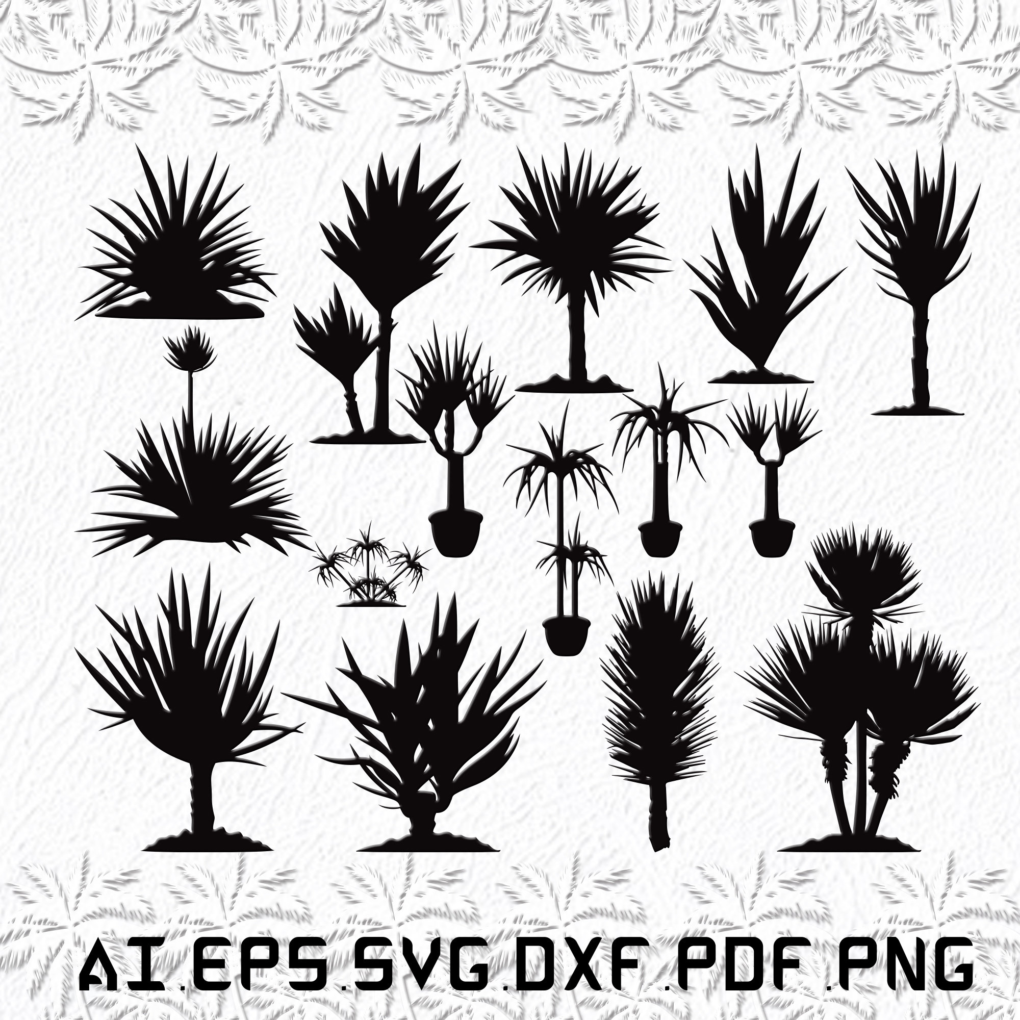 Yucca Svg, Yucca Garden Svg, Yucca Flower Svg, Yucca Plant, Palm, SVG ...