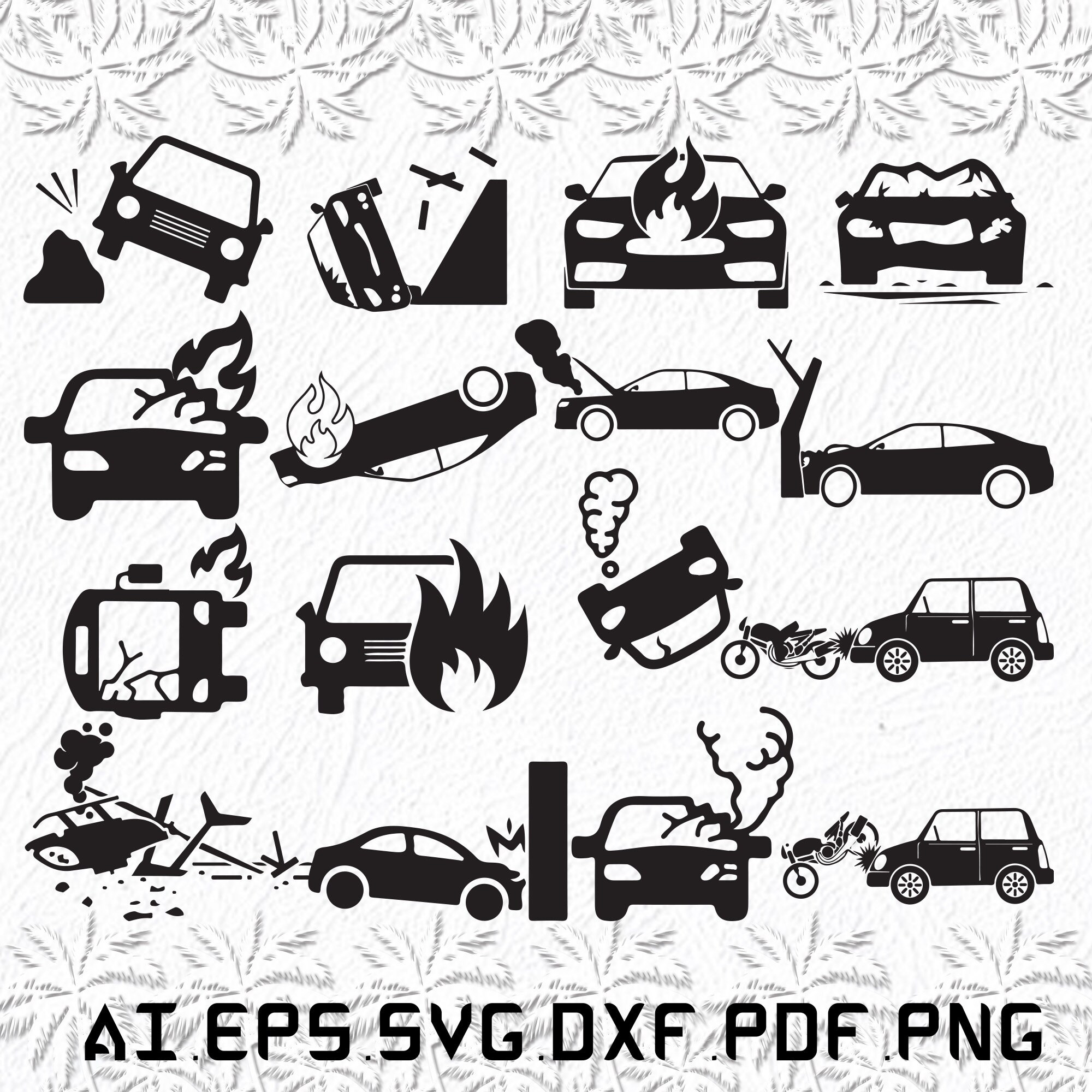Accident Svg Hand Svg Love Svg Accidents Car SVG Ai - Etsy