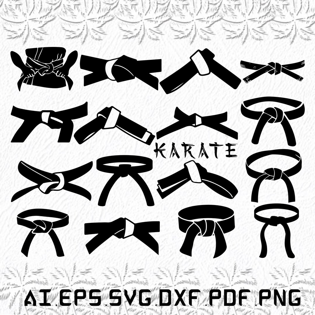 Karate Belt Svg, Karate Belts Svg, Karate Belt Svg, Karate, Belt, SVG ...