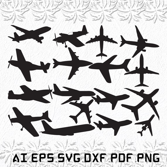 Airplane Svg Air Svg Plan Svg Pilot Fly SVG Ai Pdf - Etsy