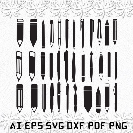 Pencil Svg Pencils Svg Pen Svg Nature Tree SVG Ai Pdf - Etsy