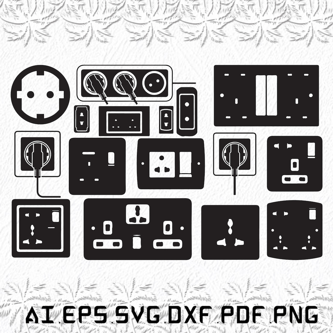 Electrical Socket Svg, Electrical Sockets Svg, Garden Svg, Electrical ...