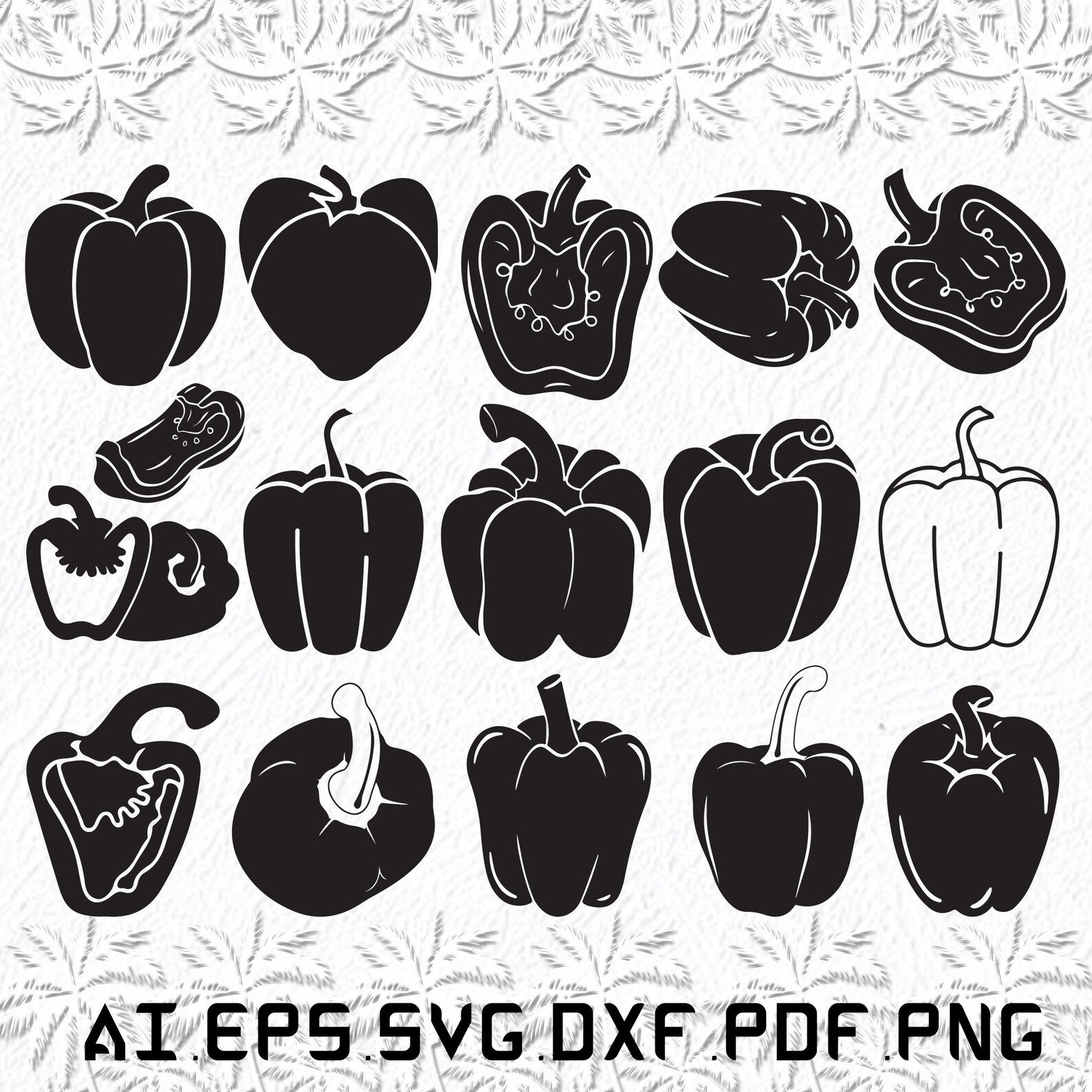 Paprika Svg Paprika Svg Fruit Svg Tree Paprika SVG Ai - Etsy