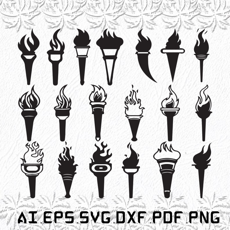 Burning Torch Svg, Burning Svg, Torch Svg, Burn, Fire, SVG, Ai, Pdf ...