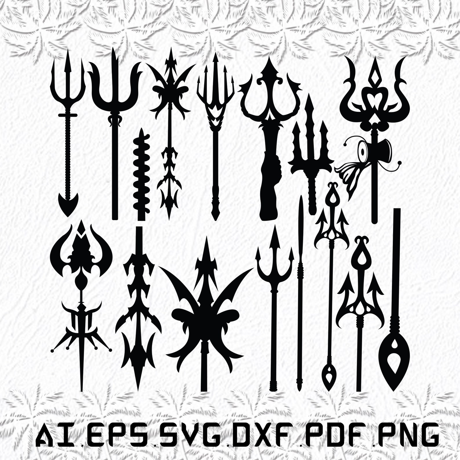 Trident Svg Harpoon Svg Tppl Svg Trident Shape Neptune - Etsy