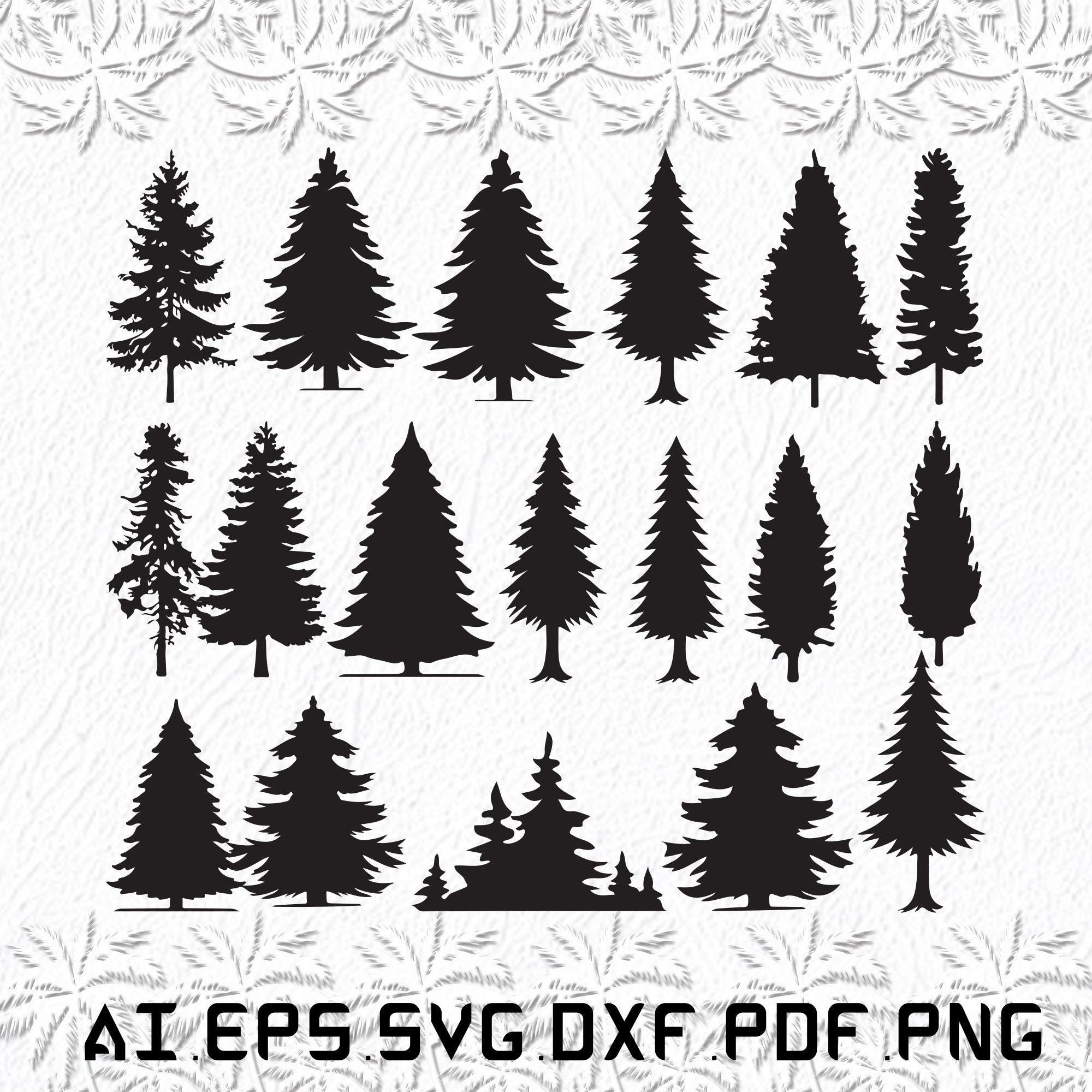 Pine Tree Svg, Pine Trees Svg, Pine Svg, Tree, Rain, SVG, Ai, Pdf, Eps ...