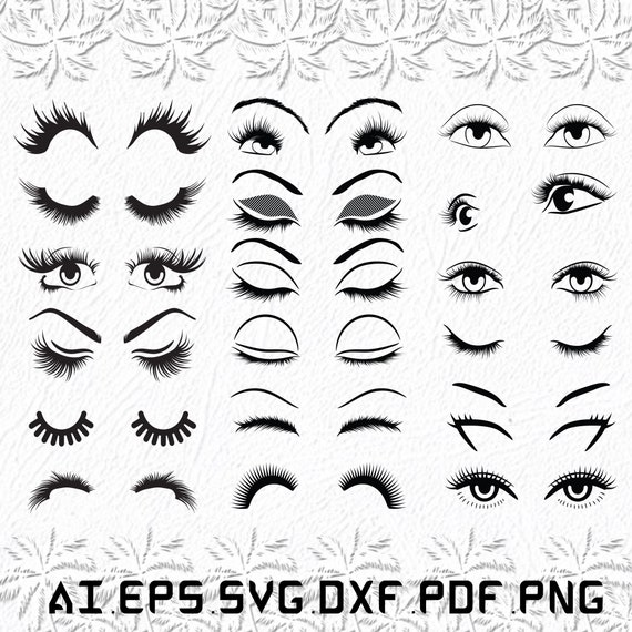 Eyebrows Svg Eyebrow Svg Eye Svg Brows Cute SVG Ai Pdf - Etsy