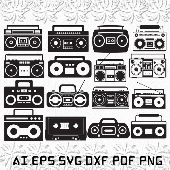 Boombox Svg Boom Svg Box Svg Song Music SVG Ai Pdf - Etsy