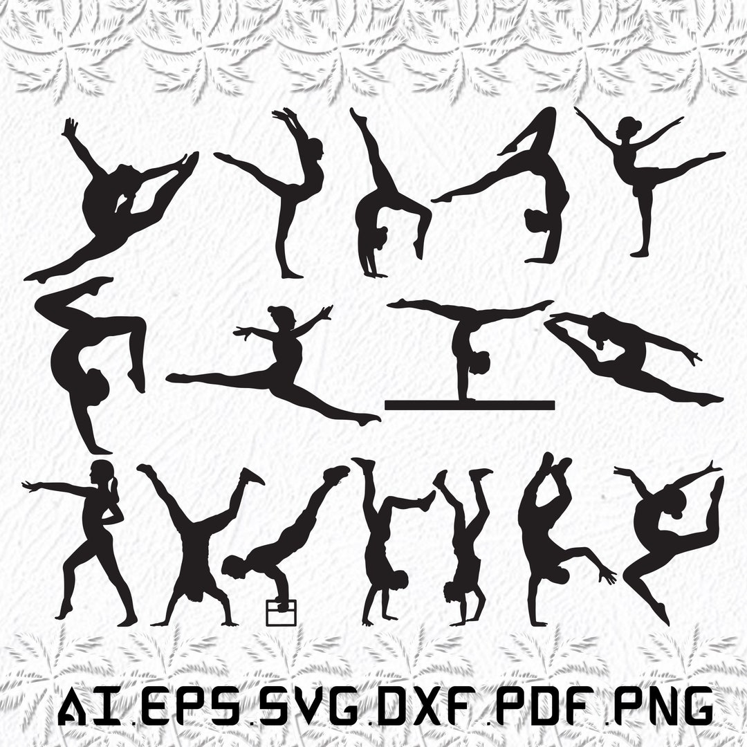 Gymnastics Svg, Gymnasticss Svg, Gym Svg, Builder, Yoga, SVG, Ai, Pdf ...