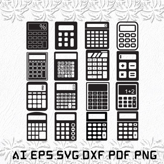 Calculator Svg Calculators Svg Math Svg Nerd School SVG - Etsy