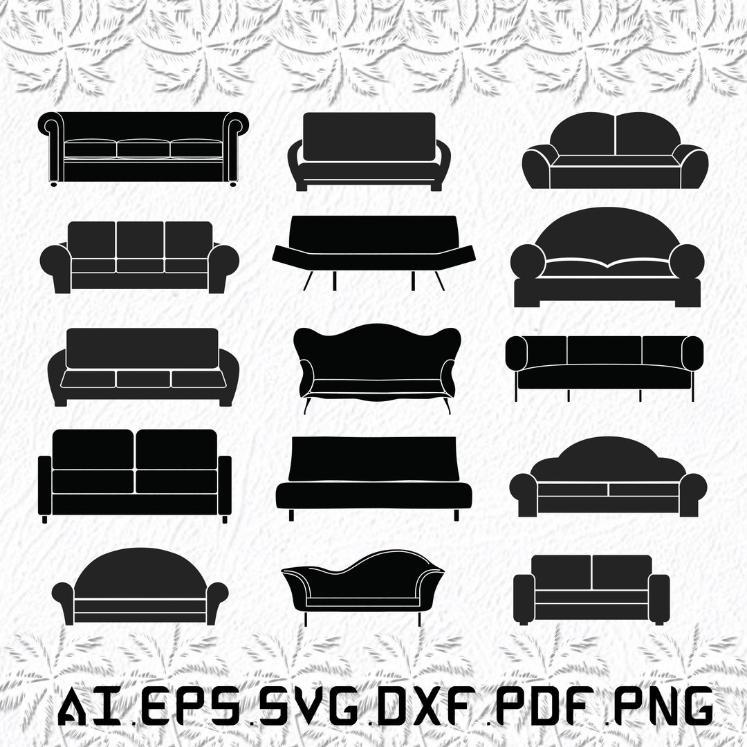 Sofa Set Svg, Sofa Sets Svg, Love Svg, Sofa, Set, SVG, Ai, Pdf, Eps ...