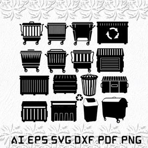 Flat Dumpsters Svg, Flat Dumpster Svg, Flat Svg, Flat, Dumpsters, SVG ...