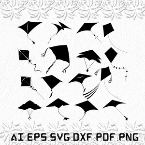 Flying Kite Svg, Flying Kites Svg, Kite Svg, Flying, Kite, SVG, Ai, Pdf ...