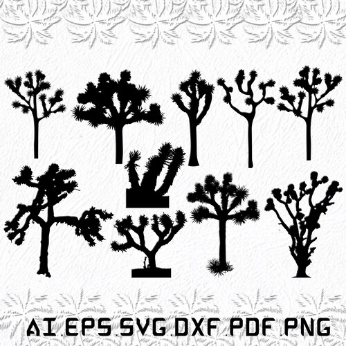 Joshua Tree Svg Big Tree Svg National Park Svg Desert | Etsy