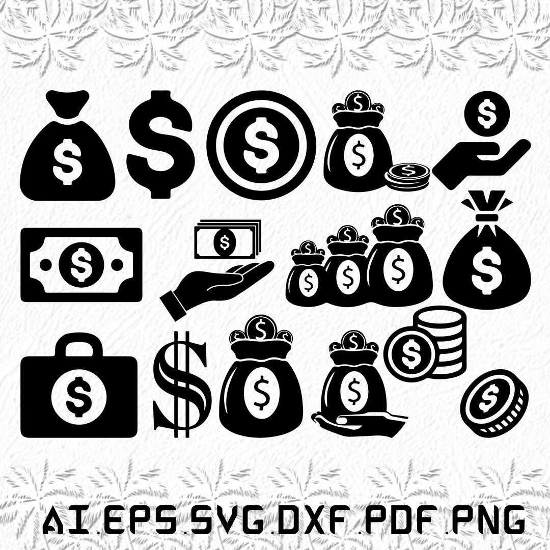 Dollars and Money Svg, Dollars and Moneys Svg, Dollars Svg, Money ...