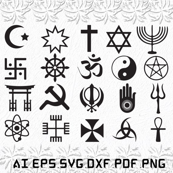 World Religions Svg World Religion Svg World Svg Religions - Etsy
