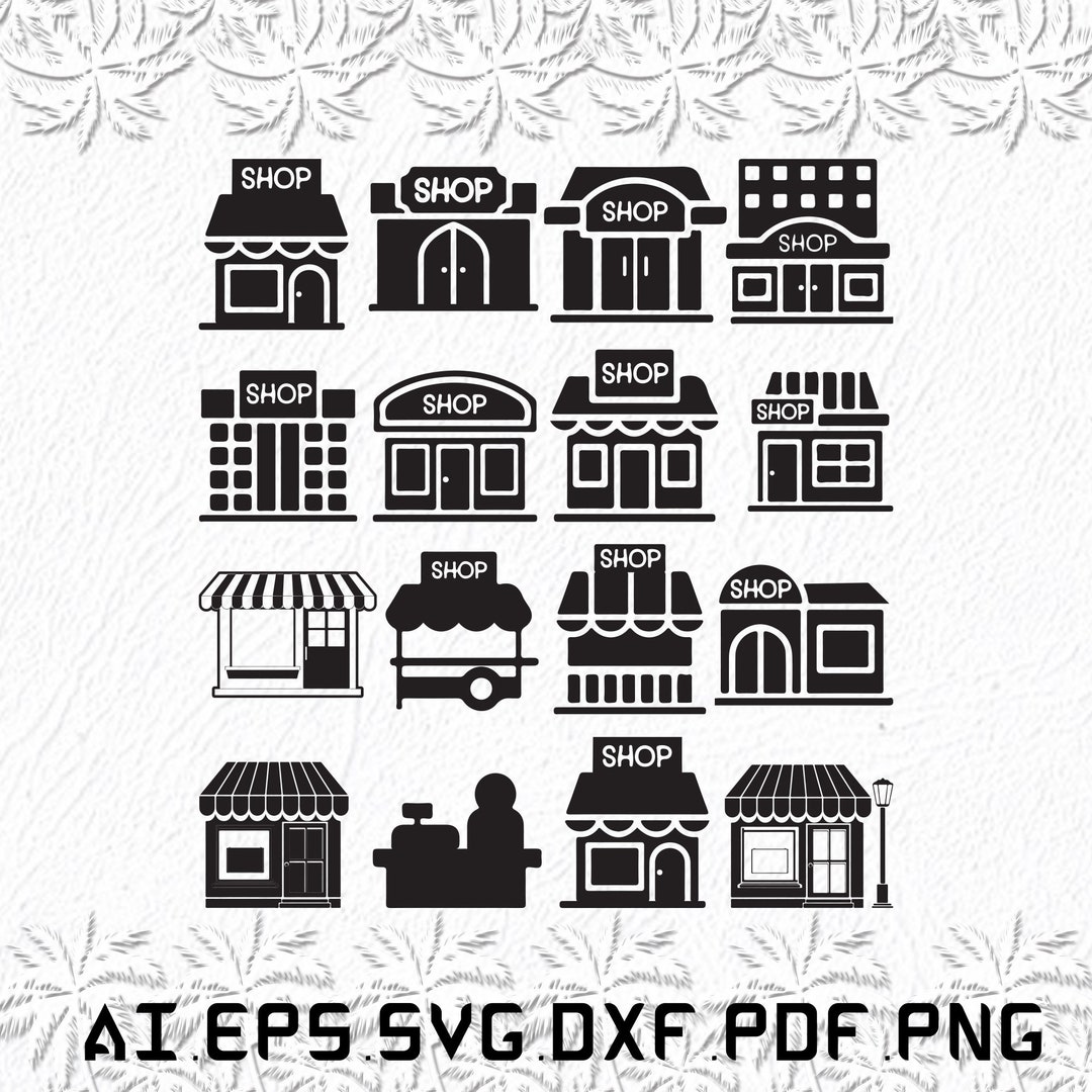 Shop Svg, Shops Svg, Animal Svg, Animals, Fantasy, SVG, Ai, Pdf, Eps ...