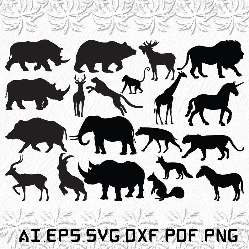 Wild Animals Svg Wild Animal Svg Wild Svg Animals Animal - Etsy