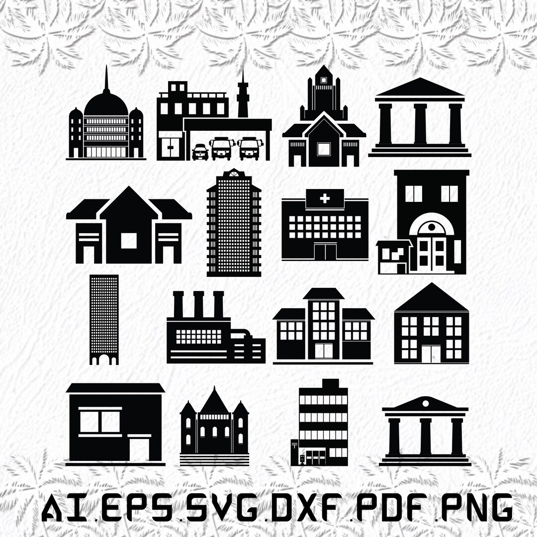 Building Svg, Building's Svg, Love Svg, Home, House, SVG, Ai, Pdf, Eps ...