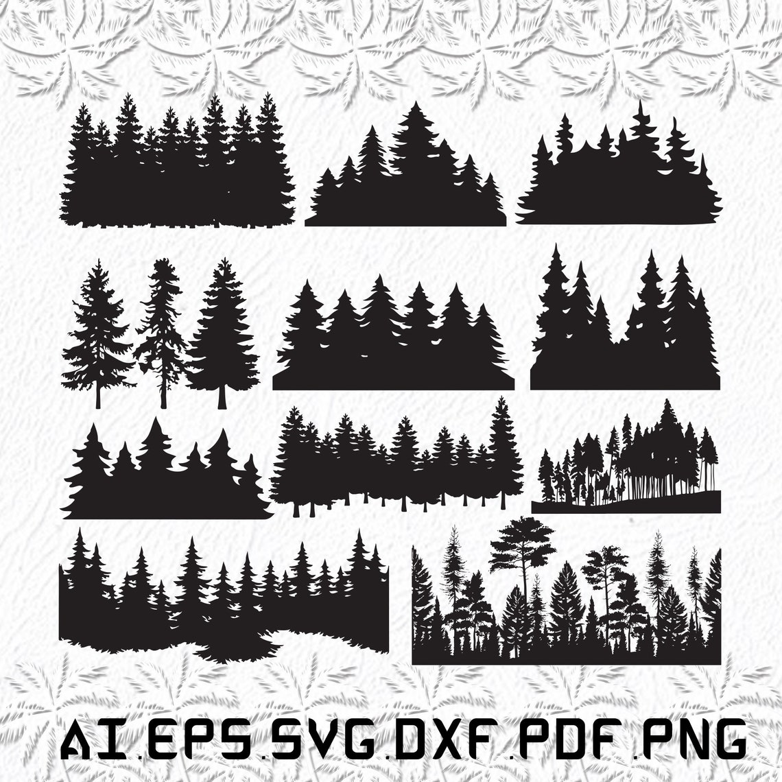 Forests Svg Forest Svg Tree Svg Pine Tree Nature SVG Ai - Etsy Australia