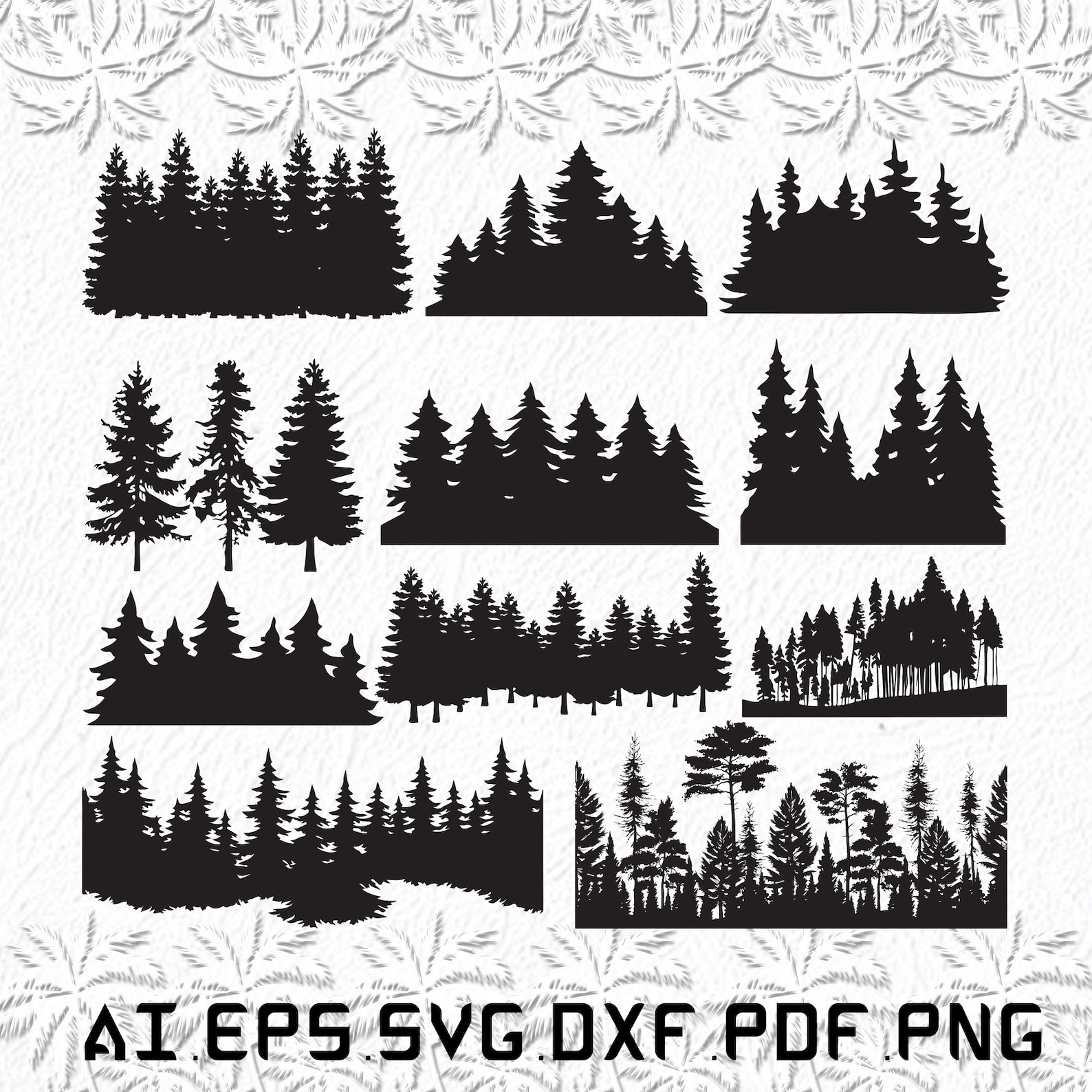 Forests Svg, Forest Svg, Tree Svg, Pine Tree, Nature, SVG, Ai, Pdf, Eps ...
