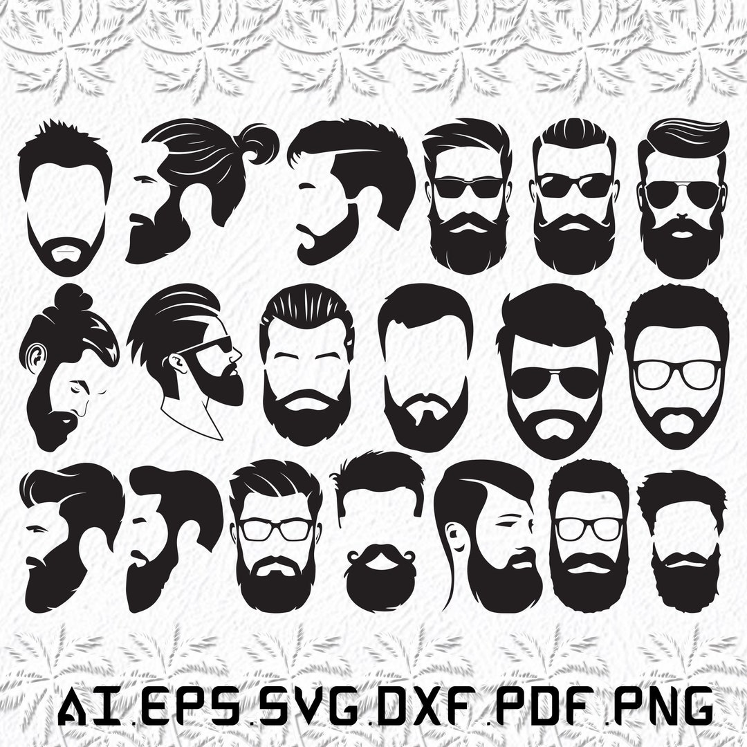 Beard Man Svg, Beard Svg, Man Svg, Bear, Gay, SVG, Ai, Pdf, Eps, Svg ...