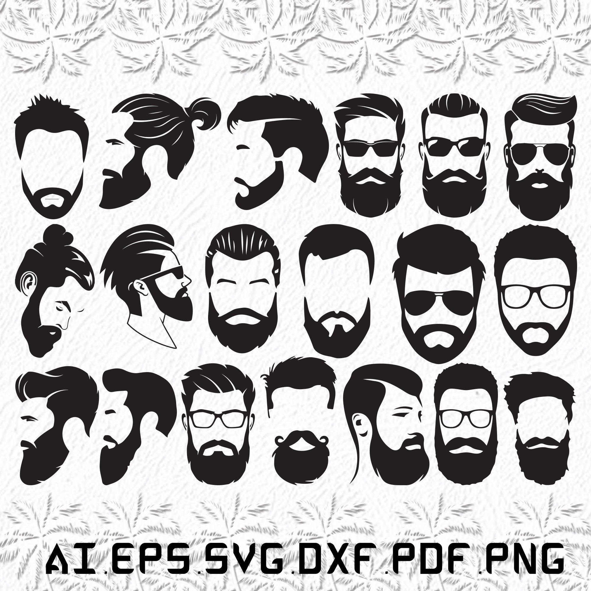 Beard Line Drawing
