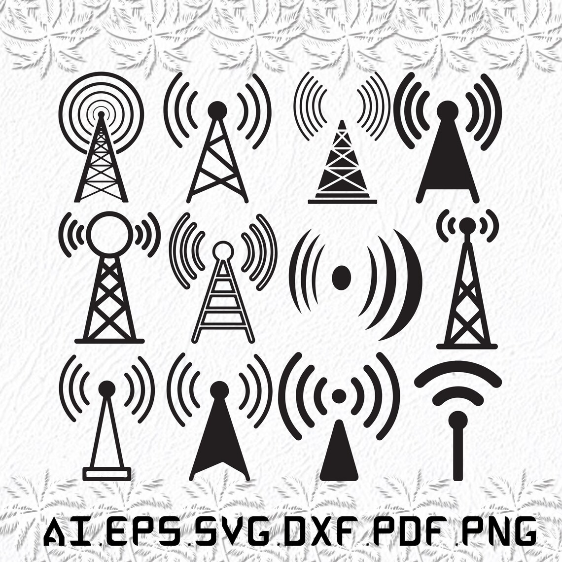 Tower Signal Svg Tower Signals Svg Signals Svg Tower - Etsy