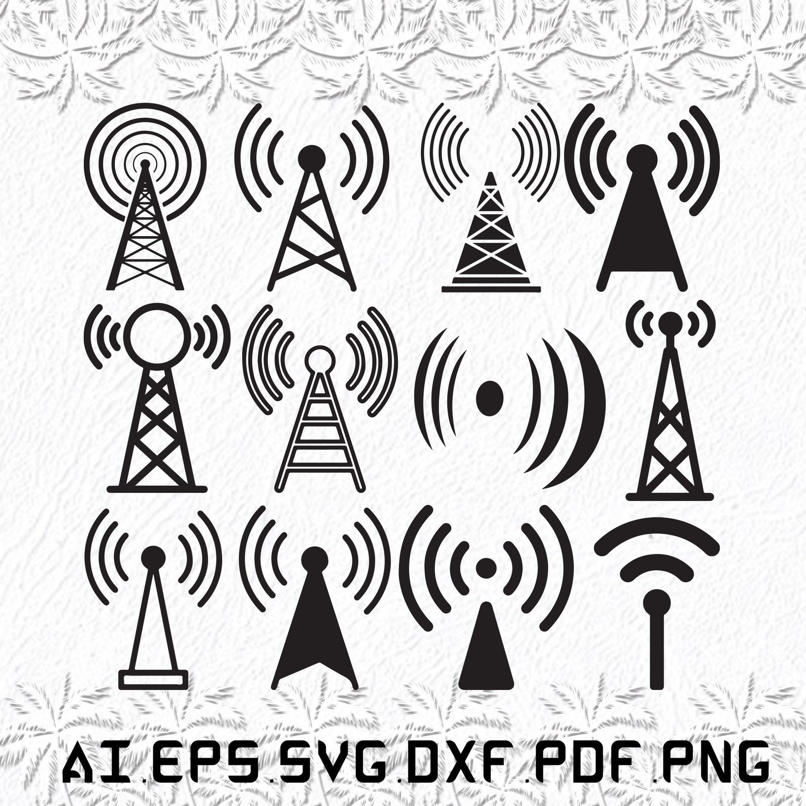 Tower Signal Svg Tower Signals Svg Signals Svg Tower - Etsy