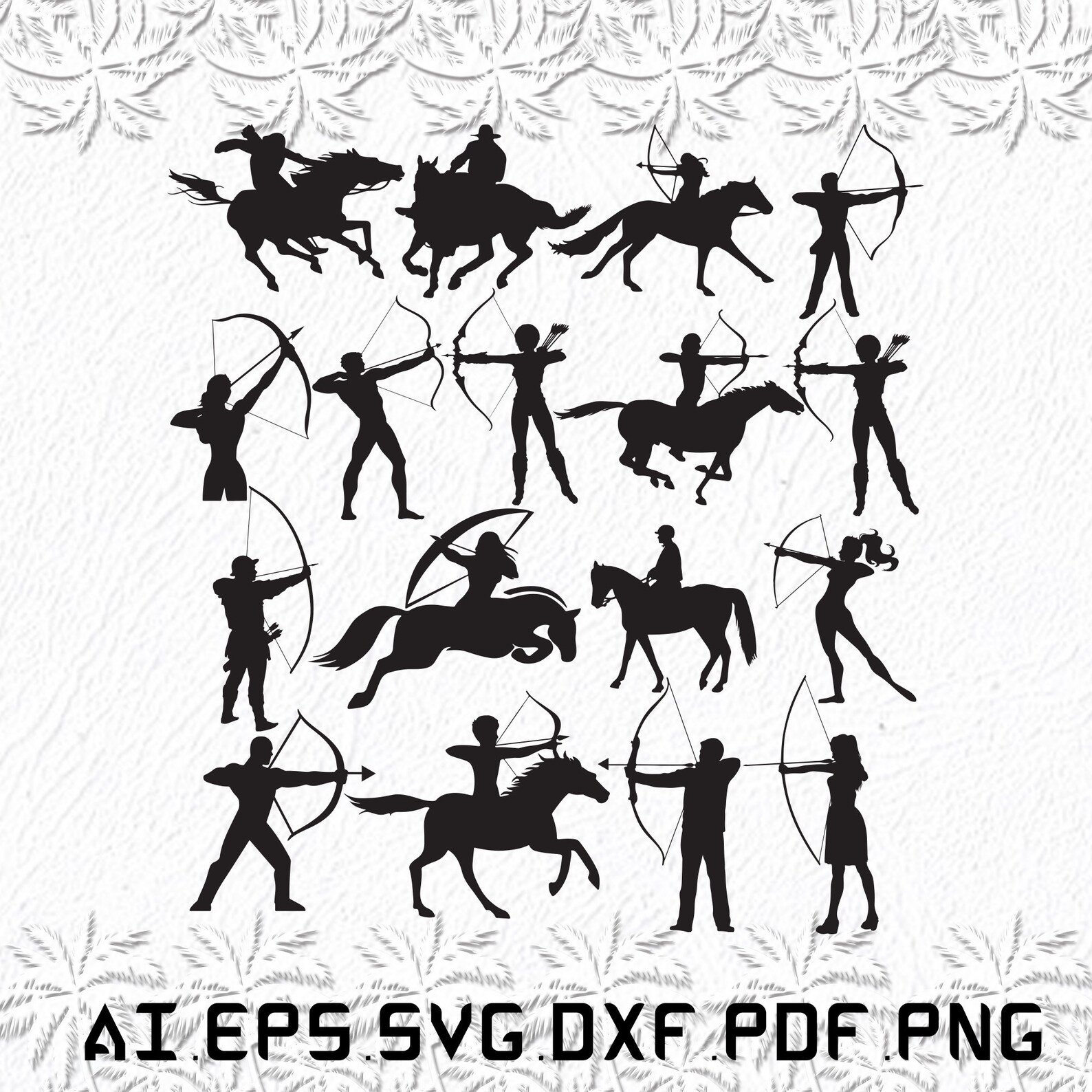 Archer Svg Archers Svg Lana Svg Bow Arrow SVG Ai Pdf | Etsy