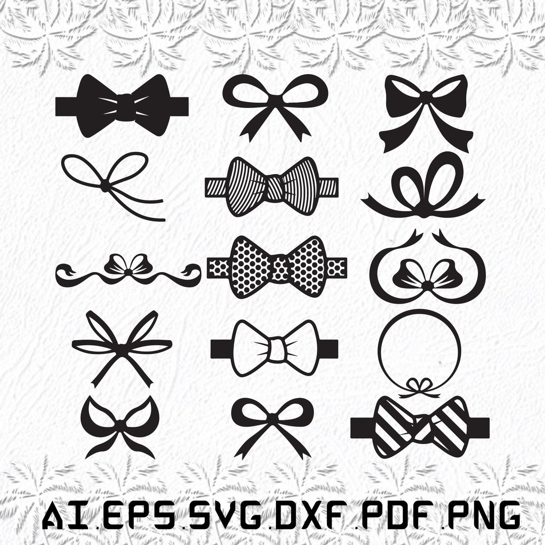 Bow Décor Svg, Bow Decors Svg, Love Svg, Décor, Bow, SVG, Ai, Pdf, Eps ...