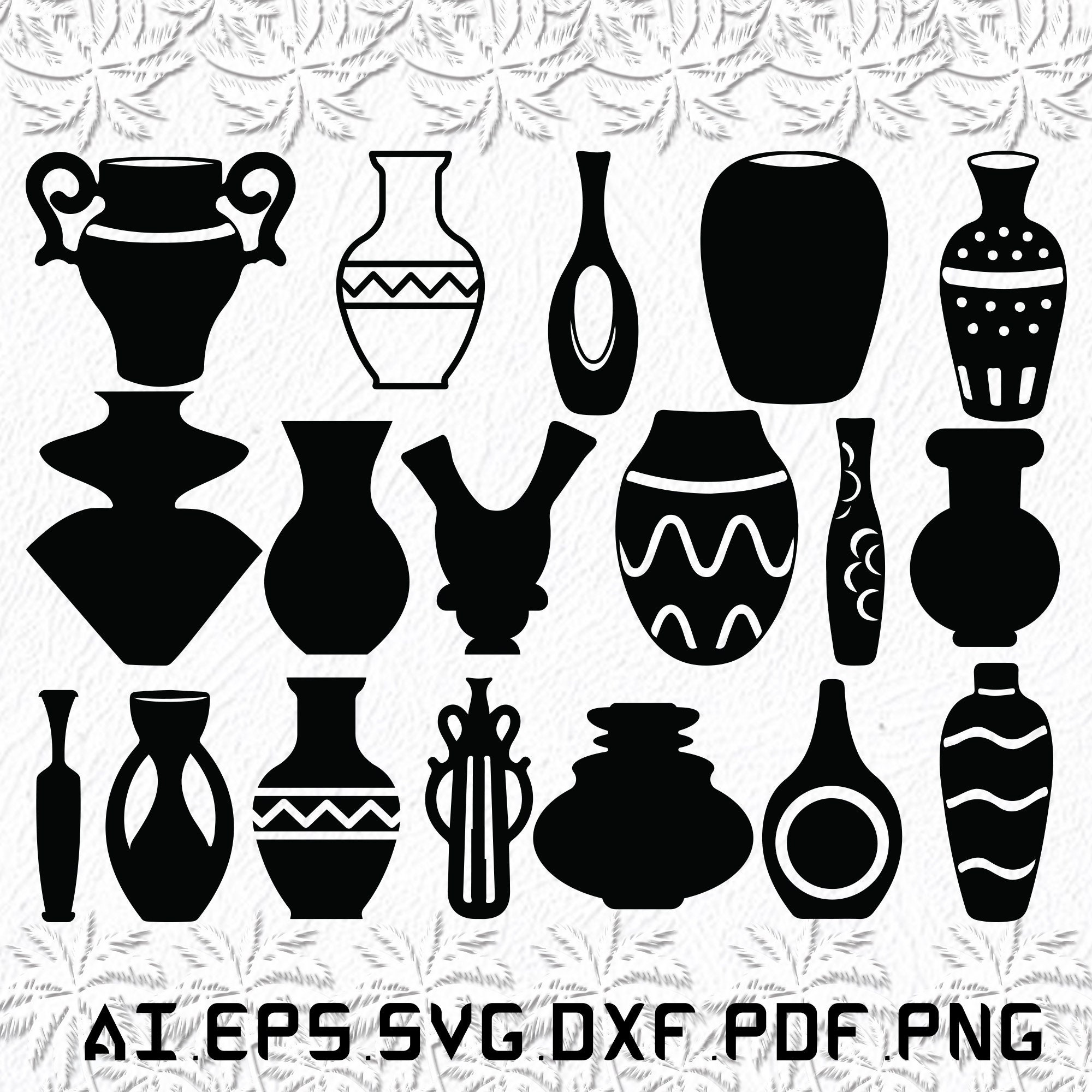 Floor Standing Vase Svg, Floor Standing Vases Svg, Floor Svg, Standing ...