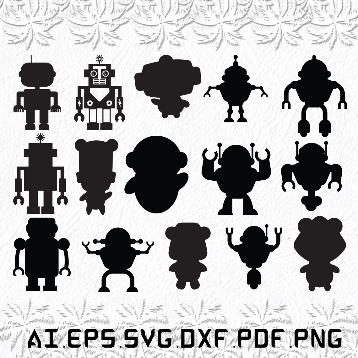 Robot Svg Robots Svg Cartoon Svg Japan Nerd SVG Ai Pdf - Etsy