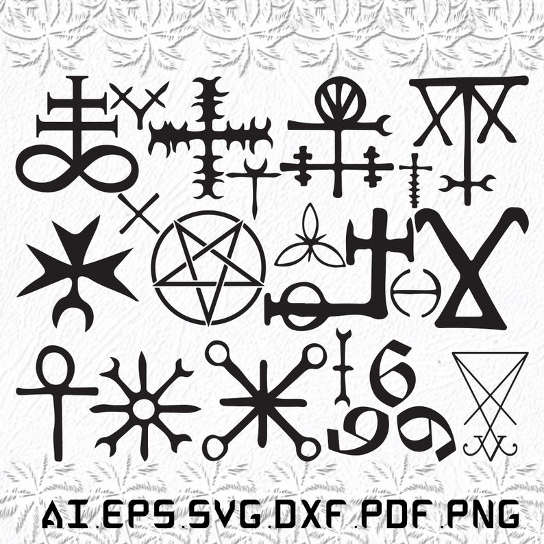 Signos satánicos svg Signo satánico svg Satánico svg - Etsy México